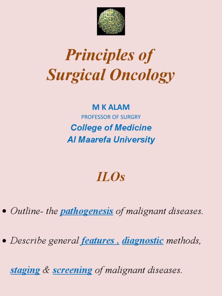 Principles of Surgical Oncology | PDF | Cancer | Metastasis