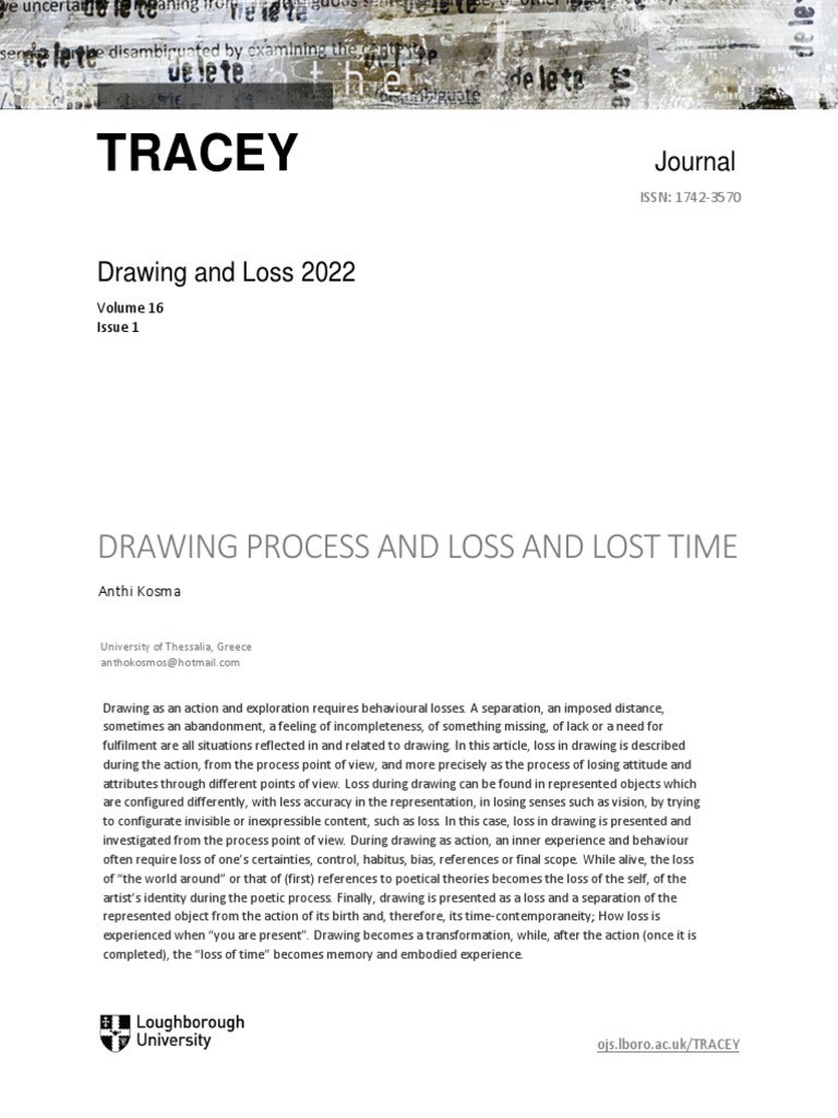 Drawing as Loss and Transformation | PDF | Experience | Drawing