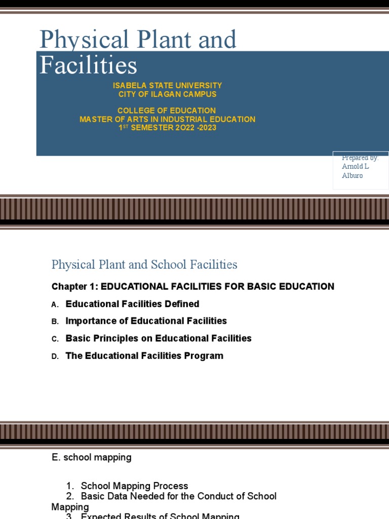 Physical Plant and School Facilities 3 | PDF | Schools | Human Factors ...