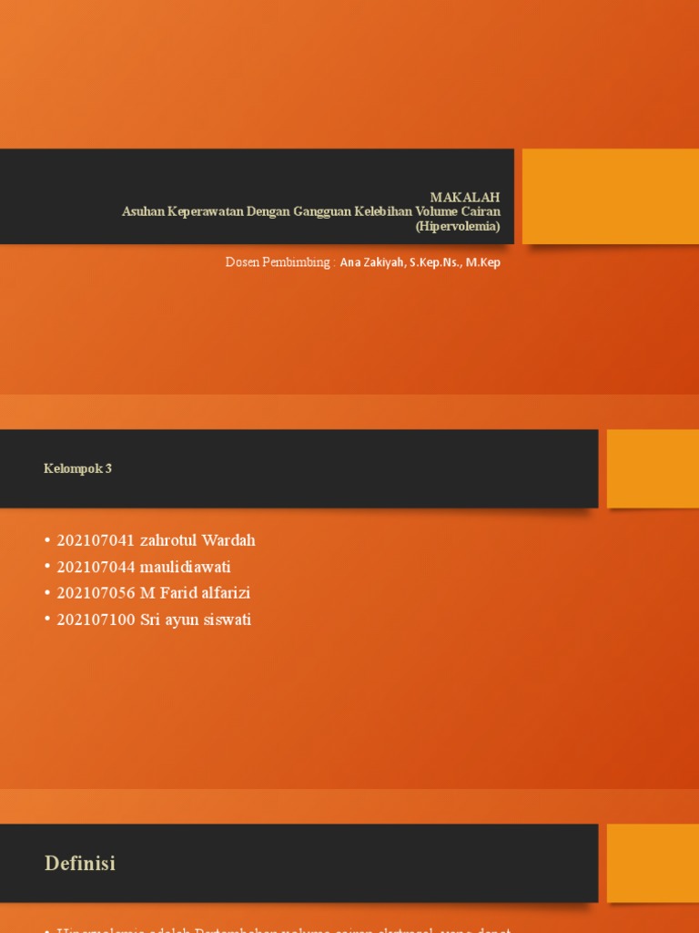 KDM Hypervolemi | PDF