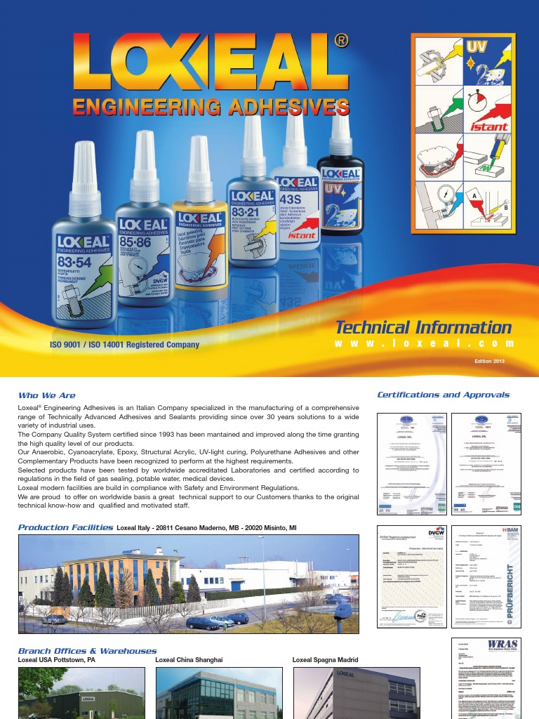 Loxeal Infotech | PDF | Adhesive | Epoxy