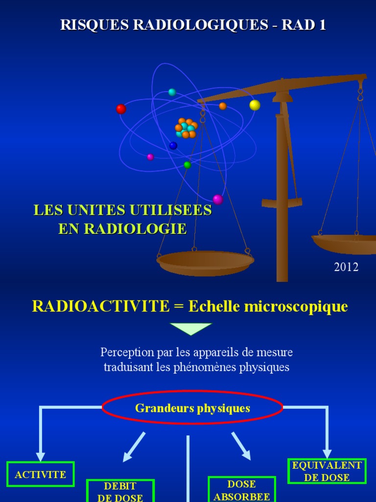 A2 Unités Radiologie | PDF | Phénomène physique | Rayonnement ionisant