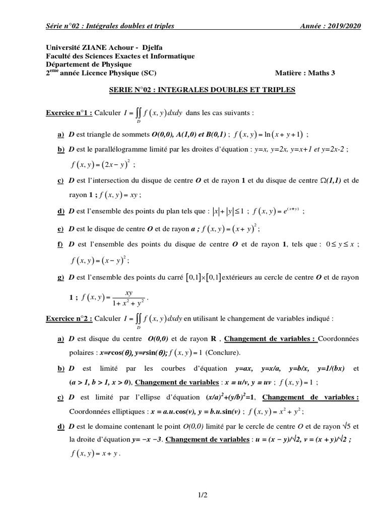 TD N°04 | PDF | Sphère | Ellipse