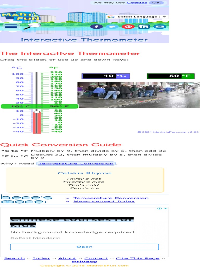 Interactive Thermometer | PDF
