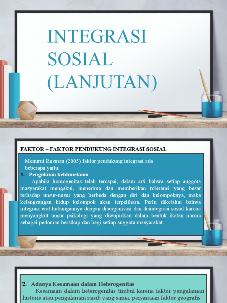 Integrasi Sosial (Lanjutan) | PDF | Politik