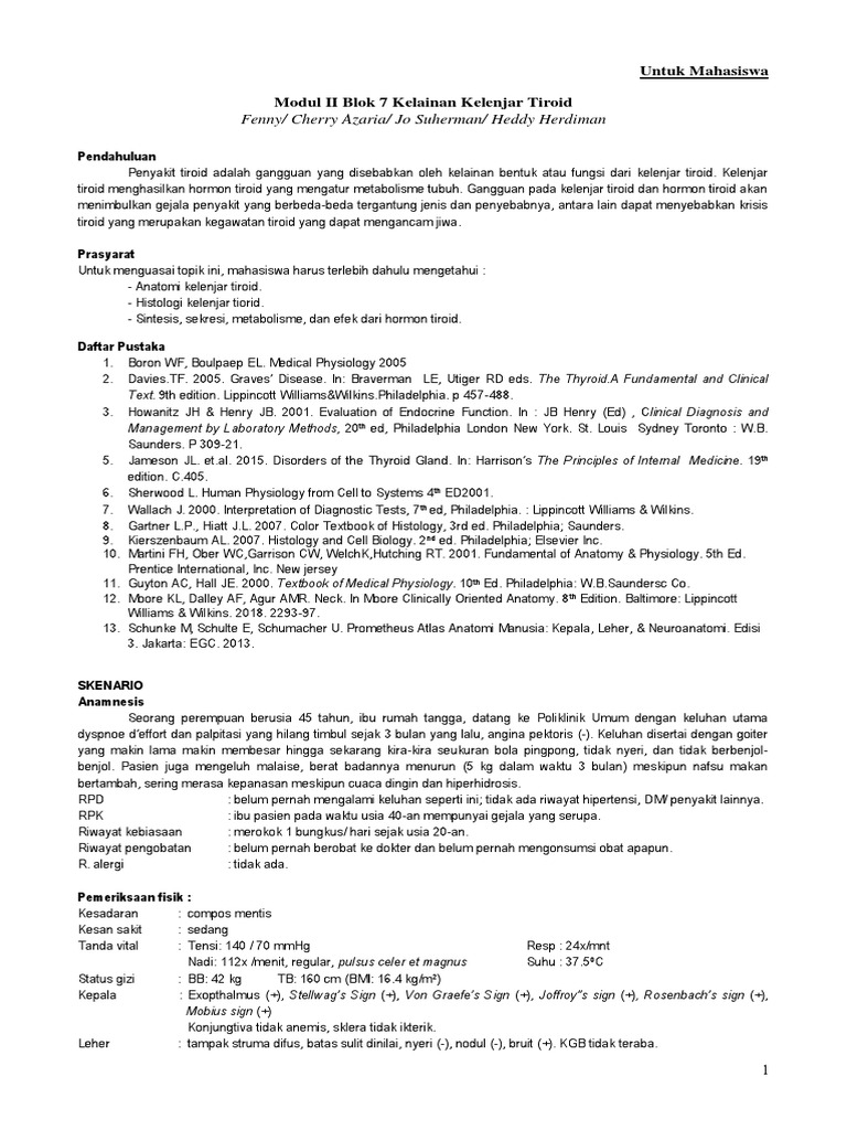 Modul II Blok 7 (2022-Mahasiswa) | PDF