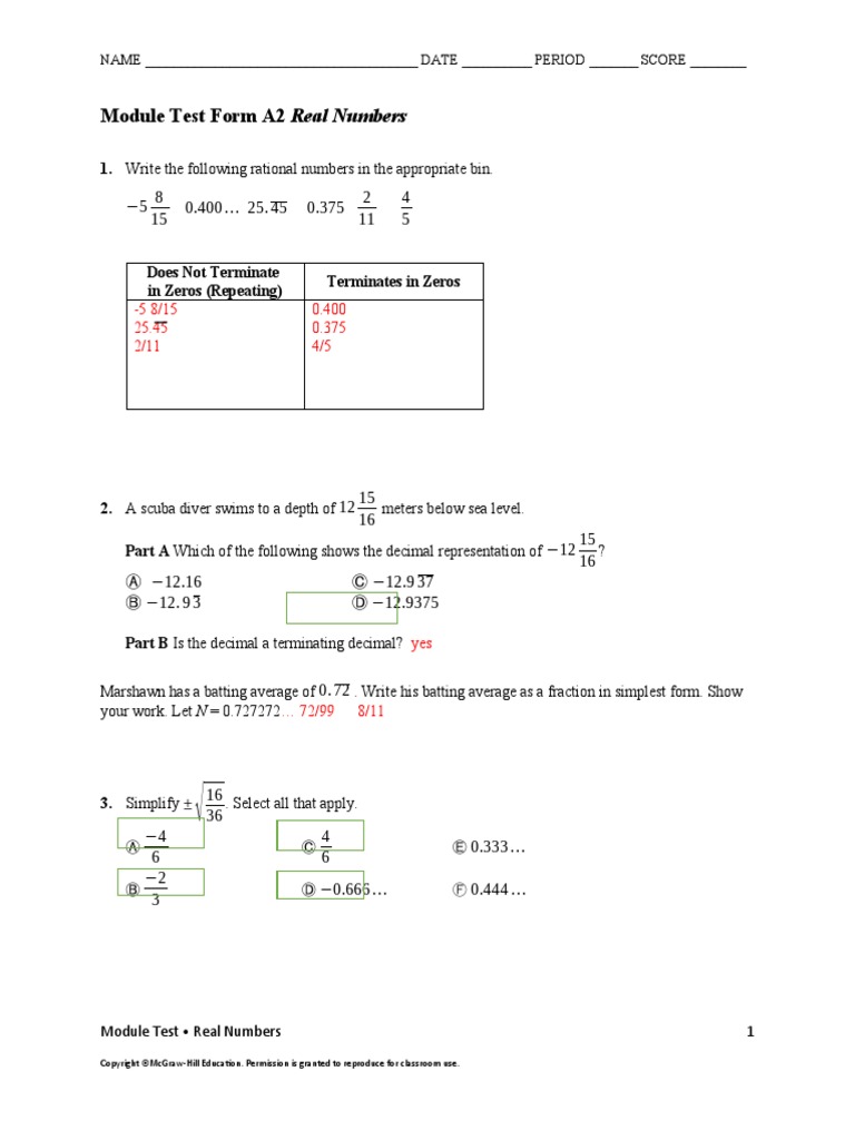 Practice Sheet (1) Real Numbers | PDF | Rational Number | Numbers