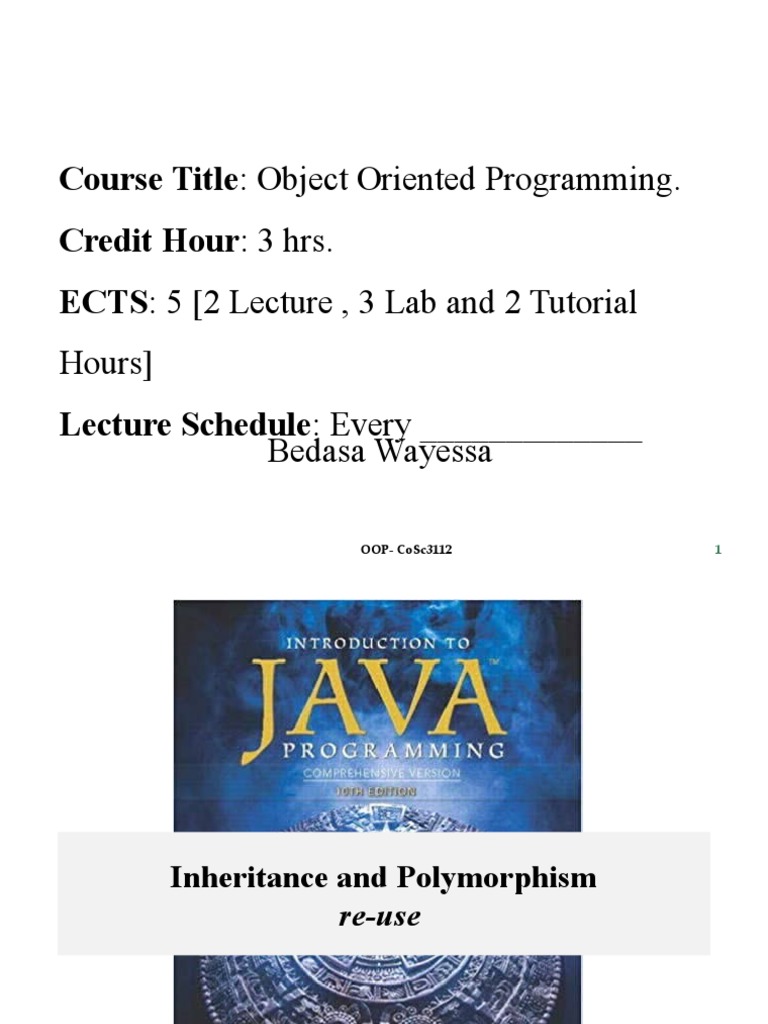 Chapter 3 Inheritance And Polymorphism Pdf Method Computer 6021