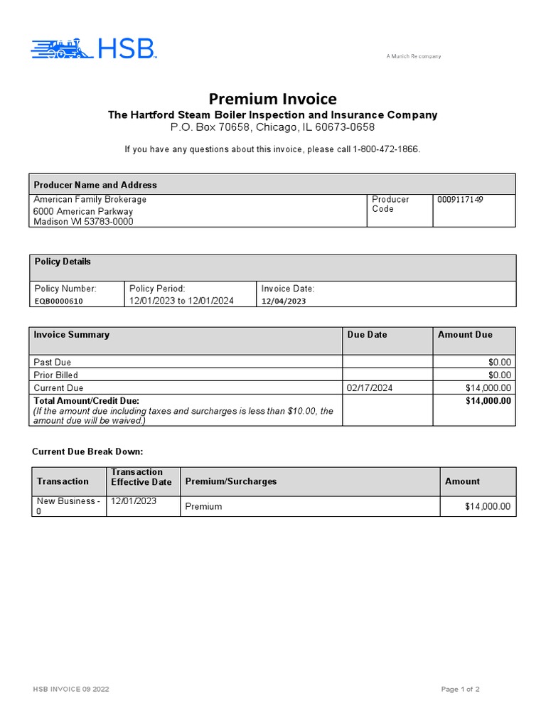 MR Eb Direct Invoice | PDF | Insurance | Invoice