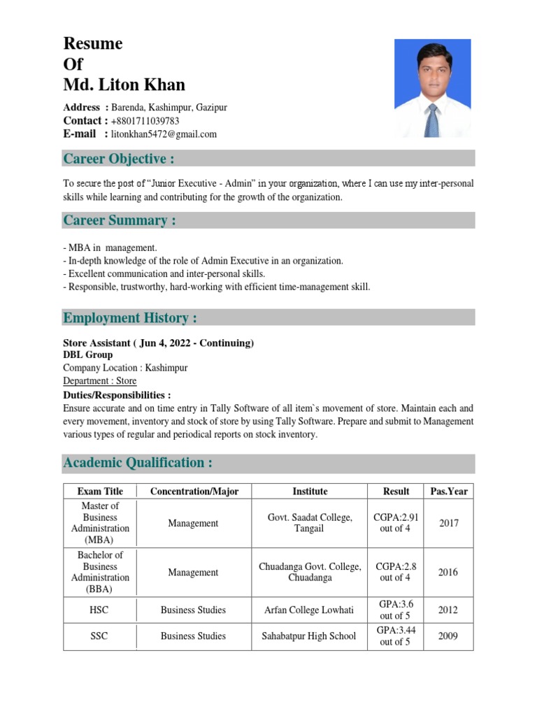 Md. Liton Khan | PDF | Bangladesh