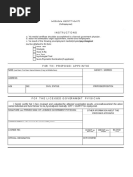 CSC Form 211 - Medical Certificate PDF | PDF | Health Sciences ...