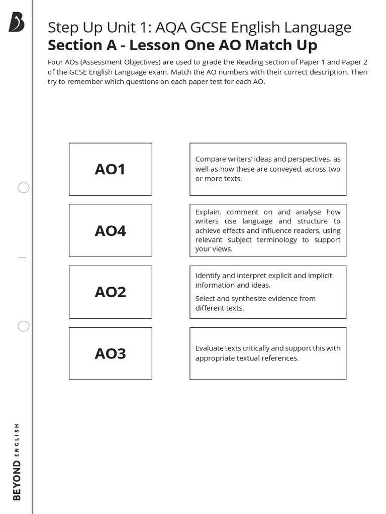 GCSE English Language AO Guide | PDF