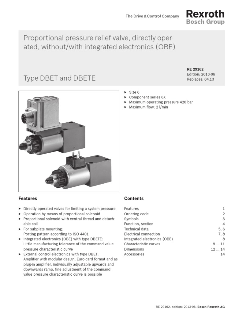 Rexroth Proportional Valve | PDF