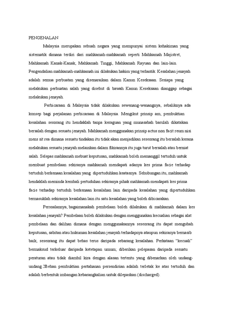 Pengenalan Hak Pertahan Persendirian | PDF