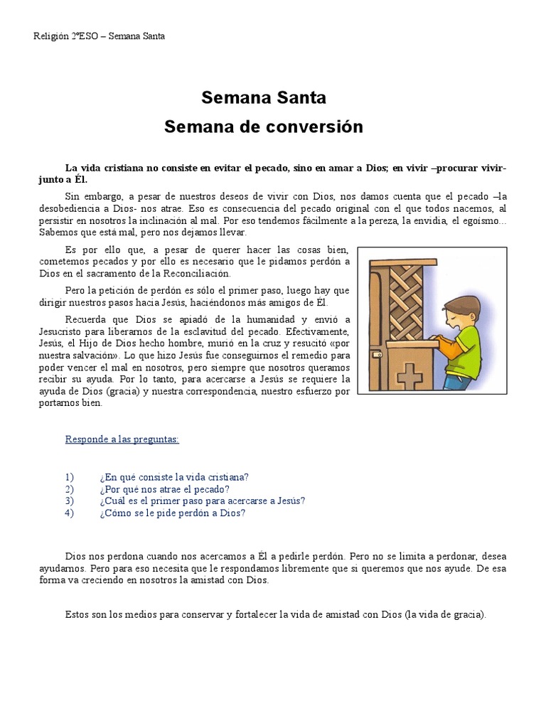 Semana Santa: Reflexiones y Sacramentos | PDF | La resurrección de ...
