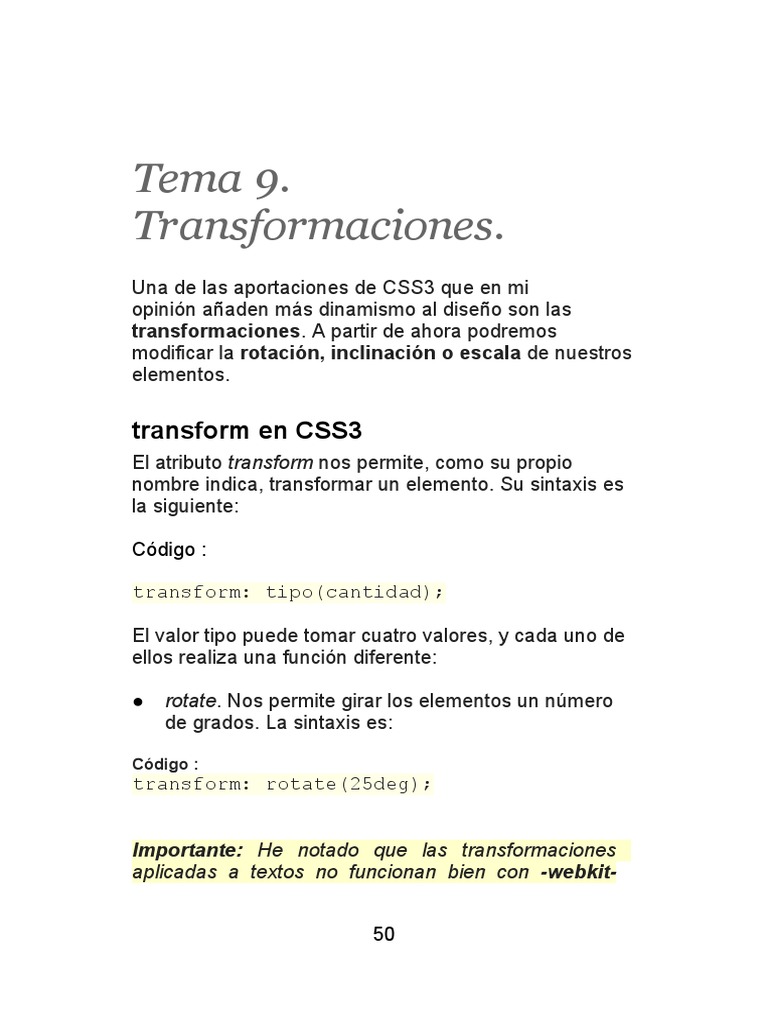 Transformaci Ones | PDF