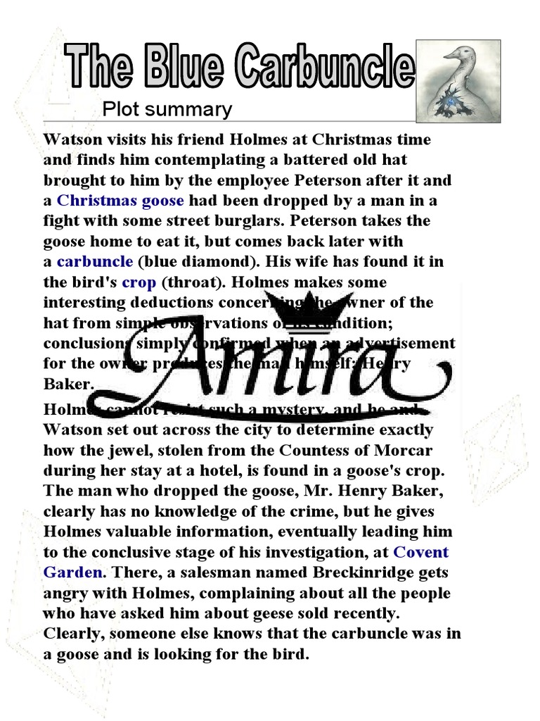 Blue Carbuncle | PDF