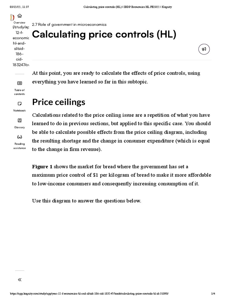 Calculating Price Controls | PDF | Economic Surplus | Price Controls