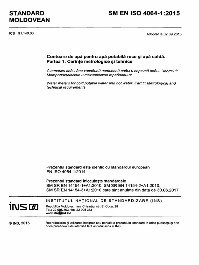 Iso 4064 | PDF | International Organization For Standardization ...