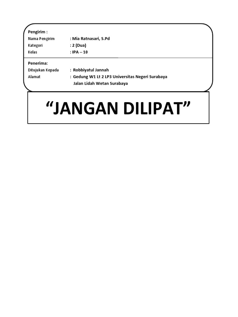 Pengirim | PDF