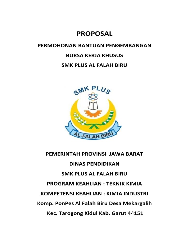 Permohonan Pendirian BKK SMK Al Falah | PDF