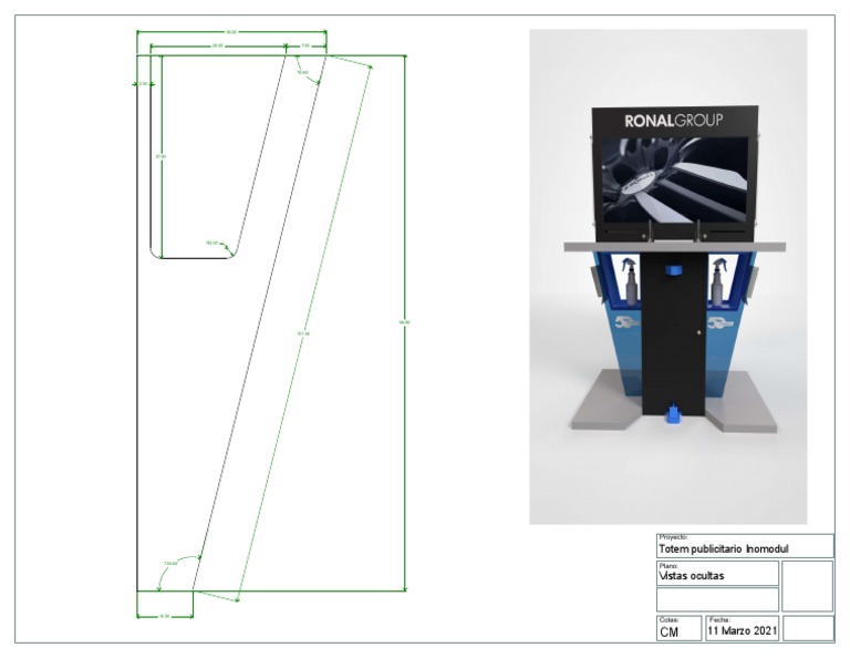 Proyecto Totem Publicitario Inomod | PDF