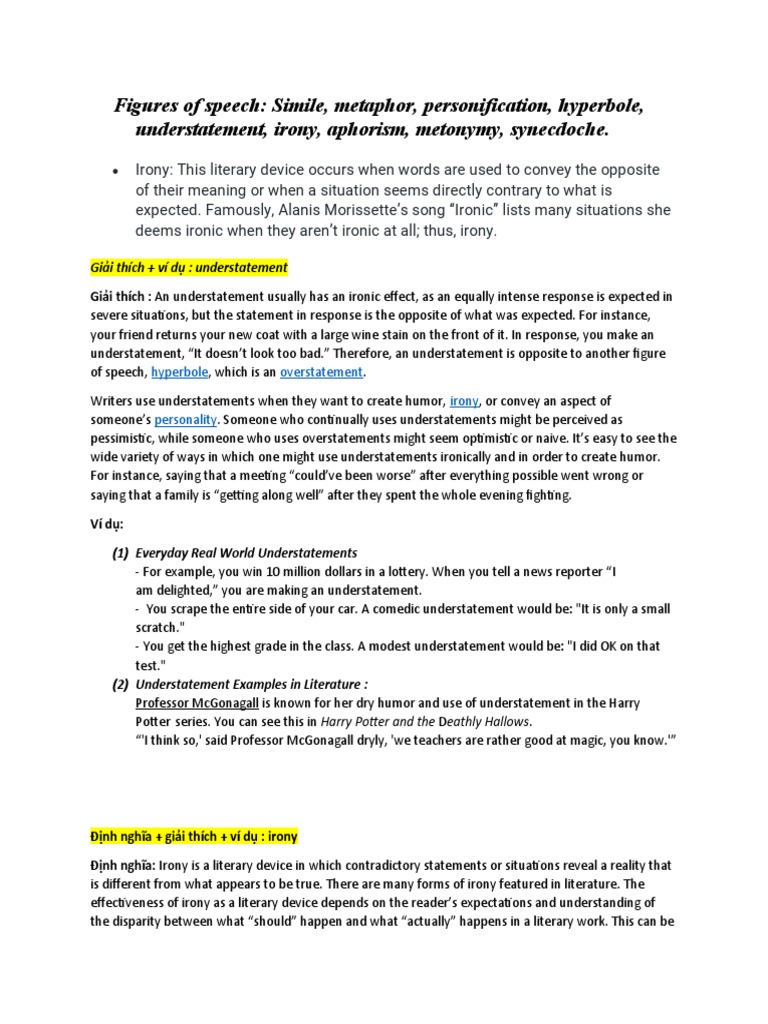 Figures of Speech | PDF | Irony