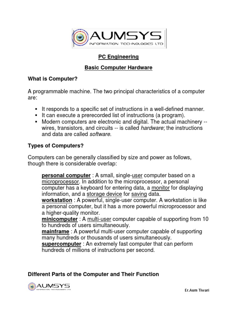 PC Engineering | PDF | Computer Data Storage | File System