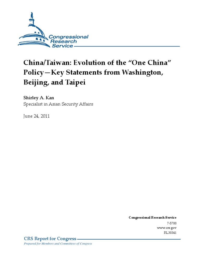 Evolution of One China Policy | PDF | One China Policy | Taiwan