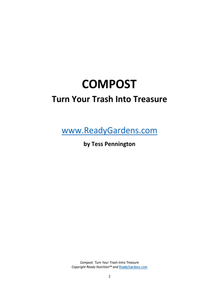 Compost Turn Your Trash Into Treasure | PDF | Compost | Decomposition