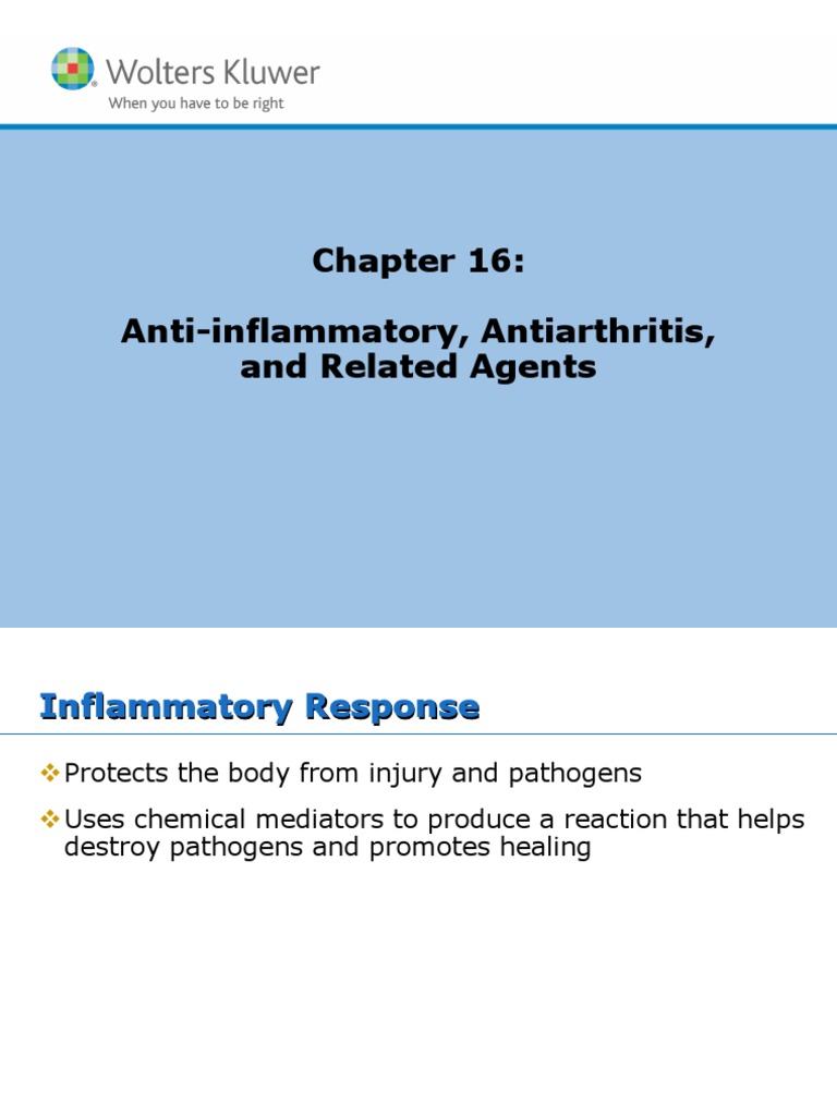 Chapter 16 Anti Inflamm | PDF | Nonsteroidal Anti Inflammatory Drug ...
