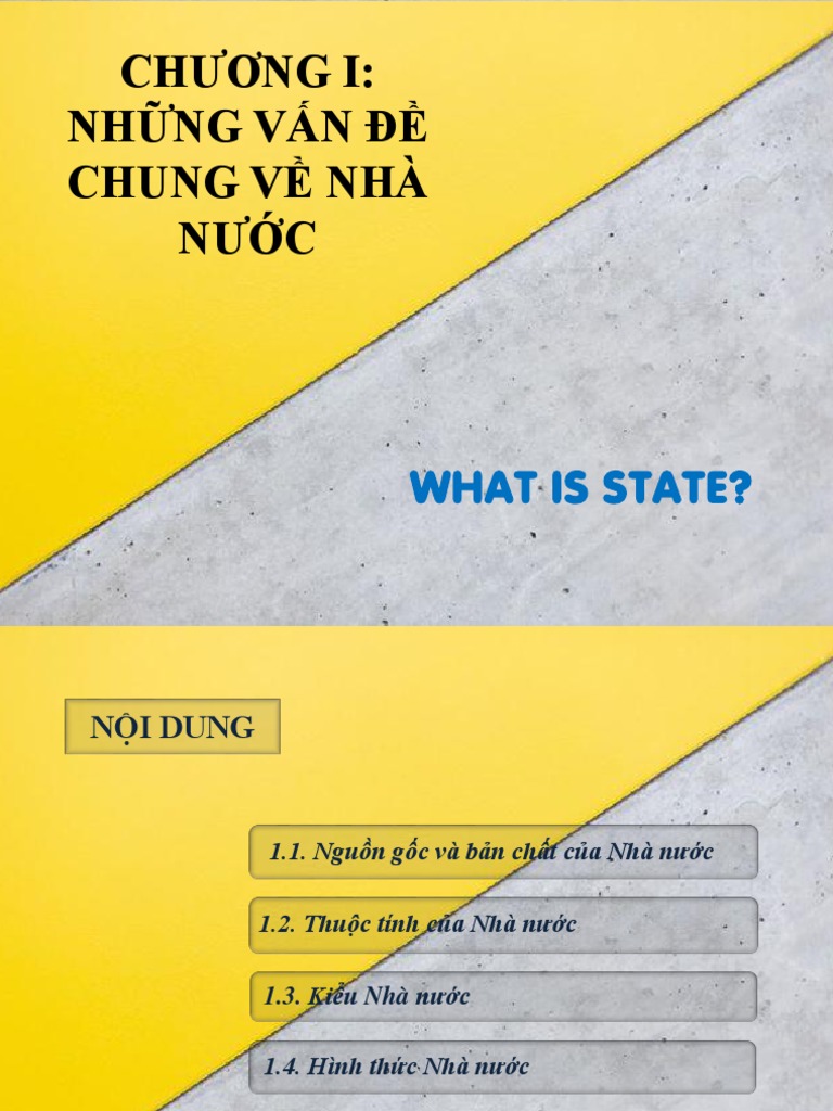 Chương 1 - Nhung Van de Co Ban Ve Nha Nuoc - Revised | PDF