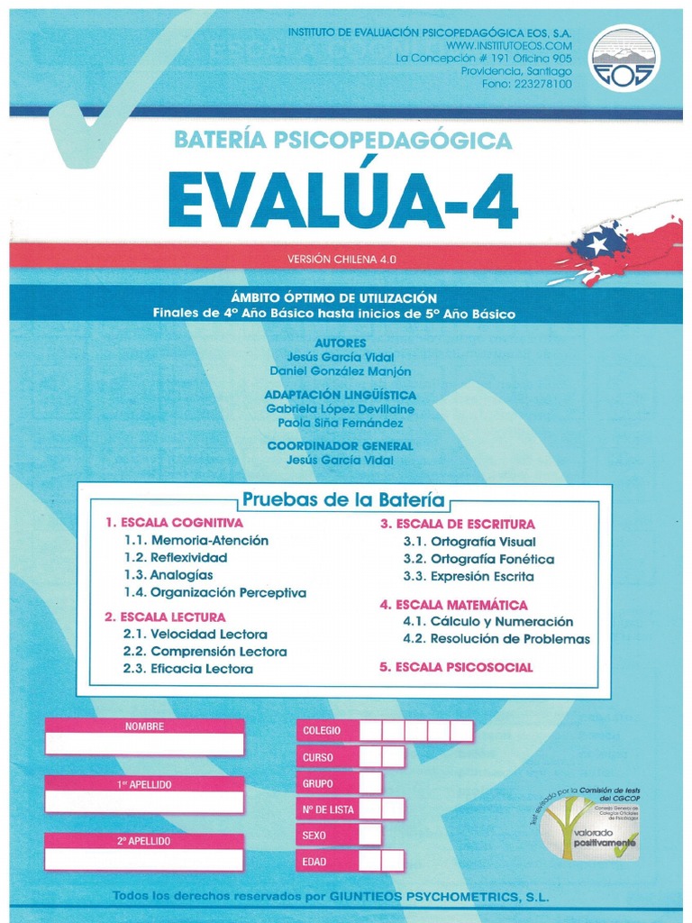 Evalua 4 - 4.0 | PDF