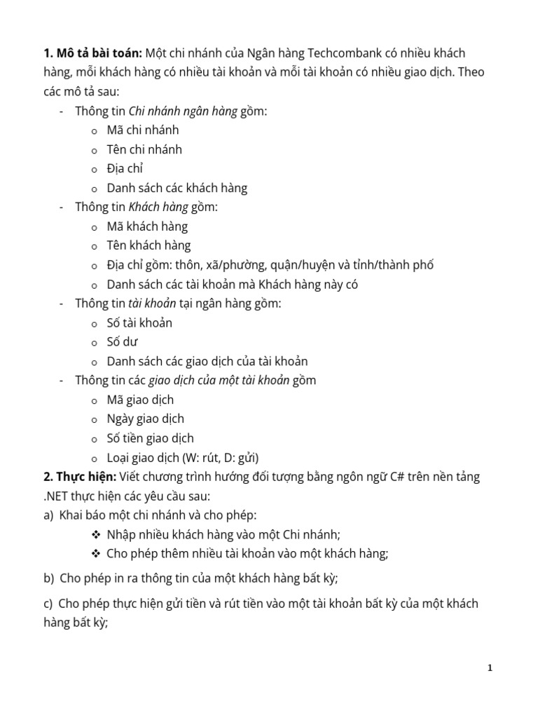 Assignment 01 - OOPs and LinQ | PDF