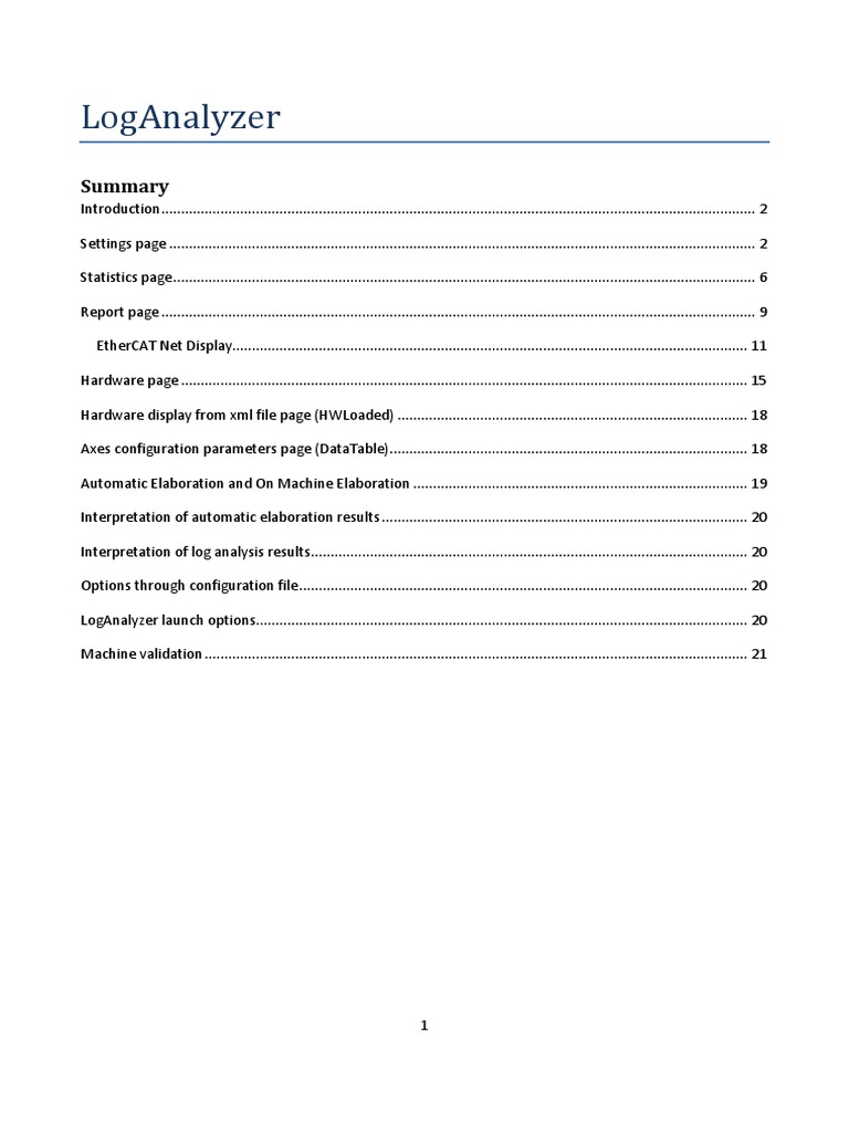 LogAnalyzer Eng | PDF