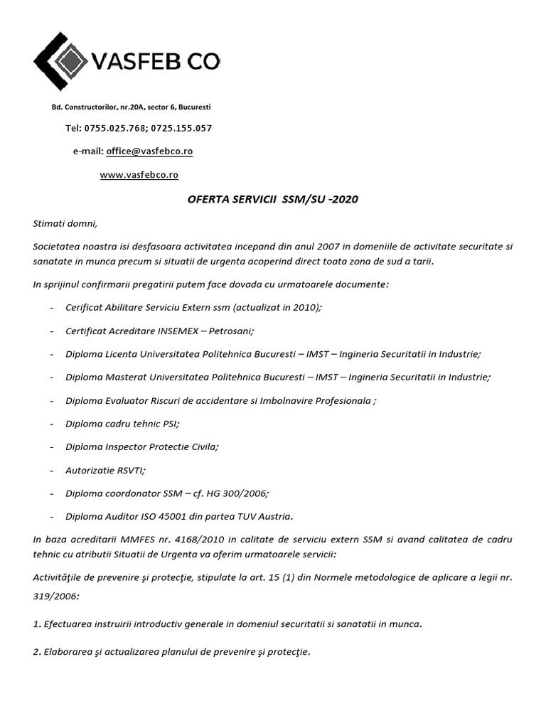 Oferta SSM Psi | PDF