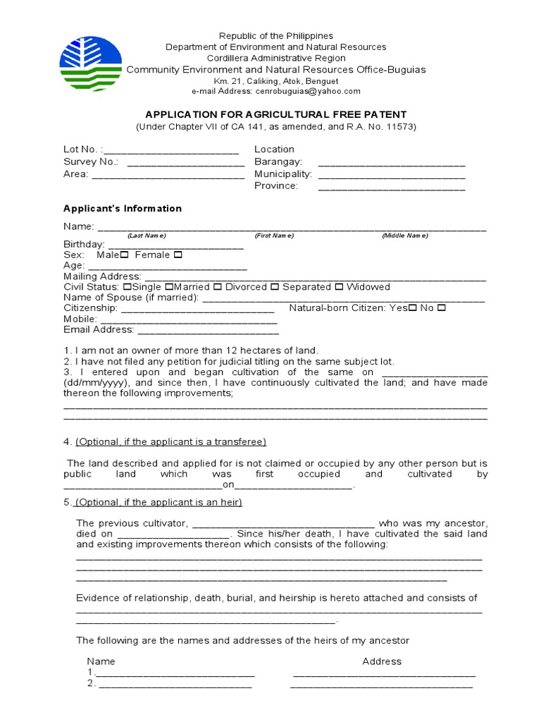 2022 Fpa App Form Blank | PDF | Affidavit | Public Law