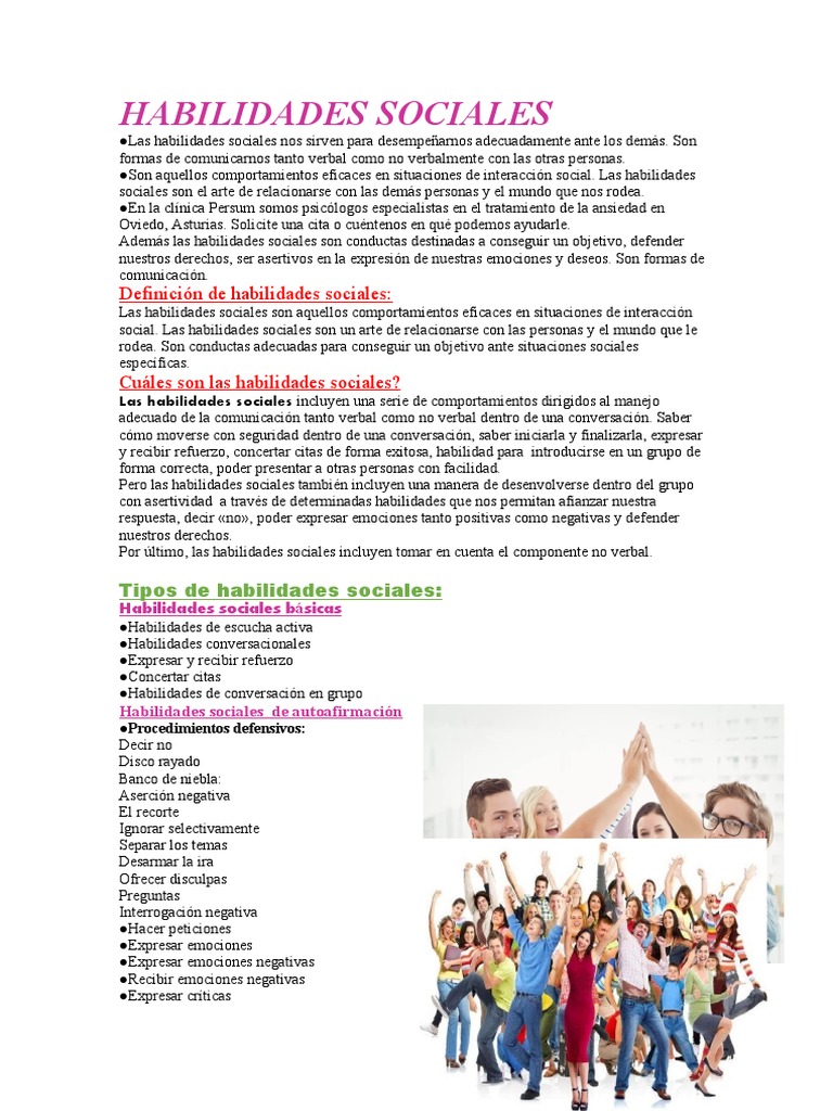 Habilidades Sociales: Guía Práctica | PDF | Las emociones | Habilidades ...
