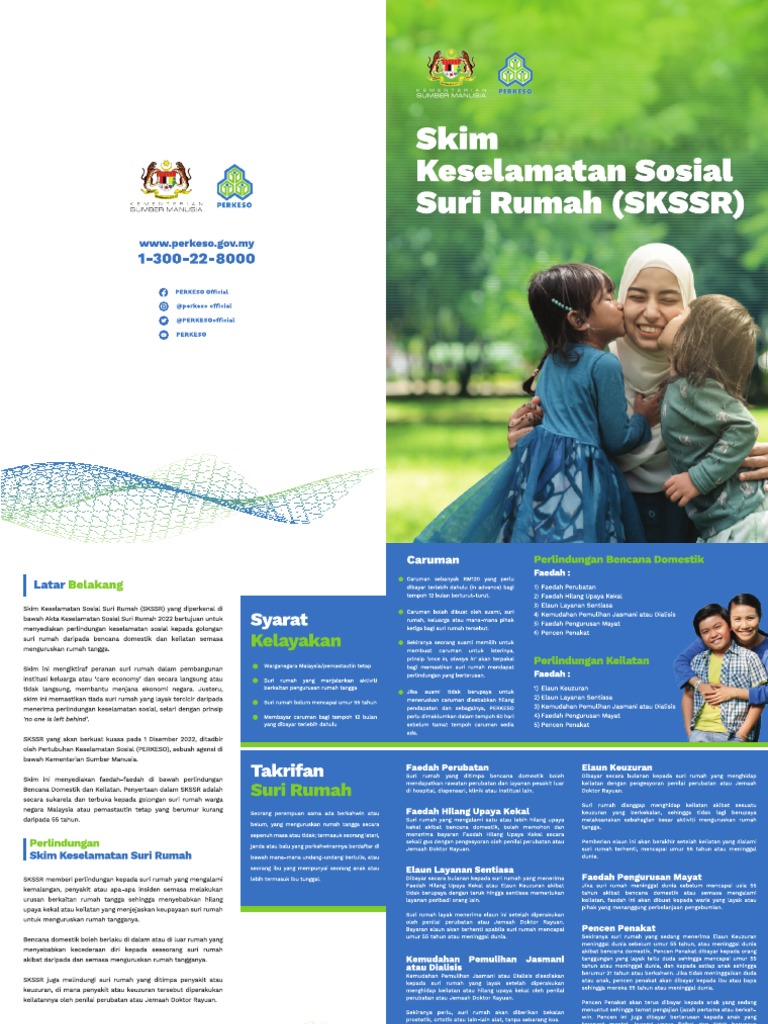 Booklet Skim Keselamatan Sosial Suri Rumah PERKESO1 Compressed | PDF