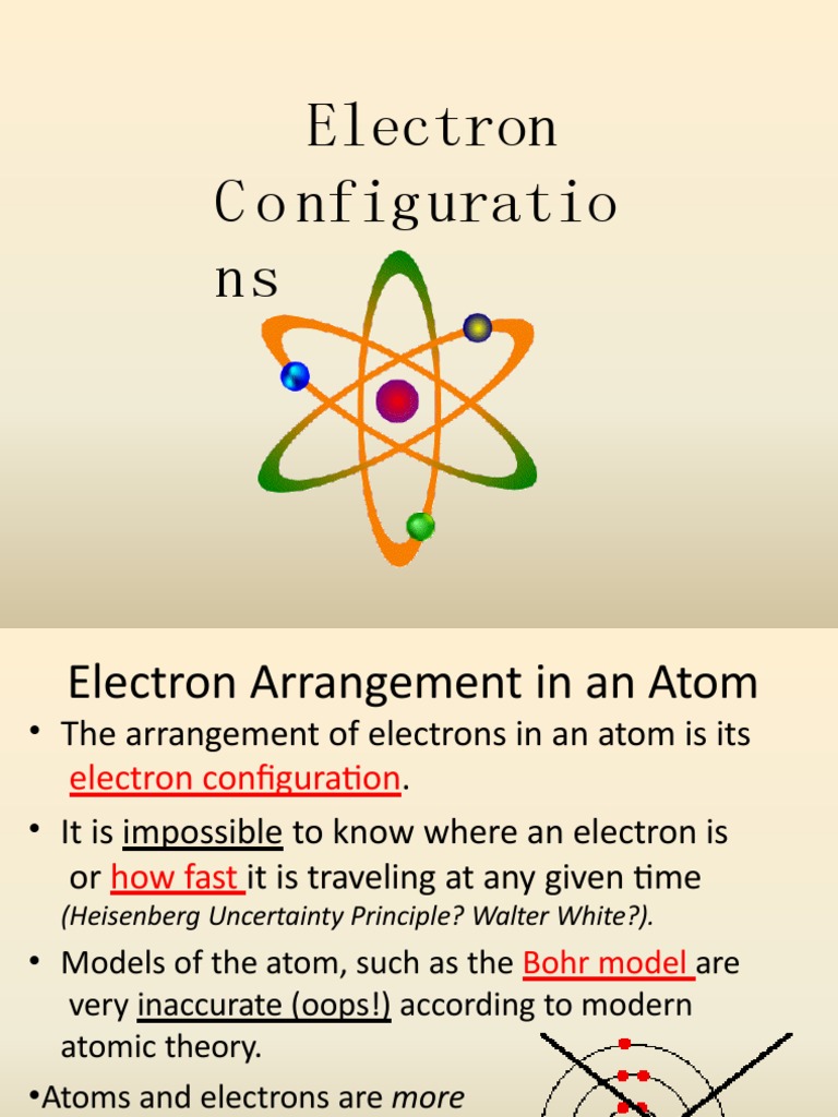 Electron Configurations Powerpoint 1 | PDF | Electron Configuration ...
