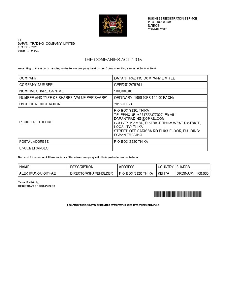 CR12 | PDF | Business | Companies