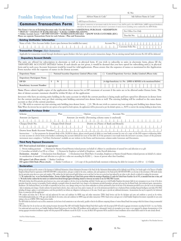 Common Transaction Form | PDF | Cheque | Economies