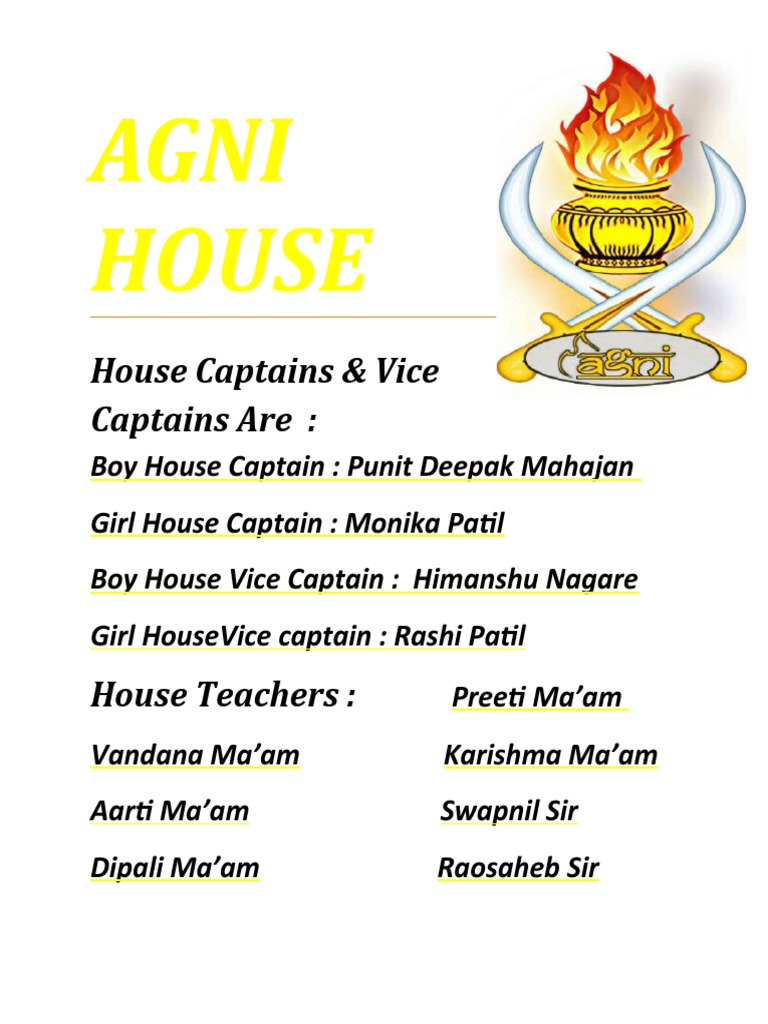 Agni House Group 1 | PDF