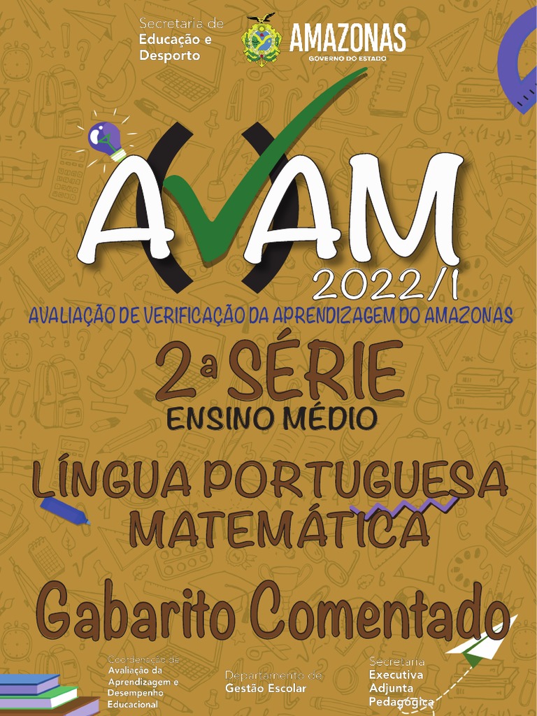 Gabarito Comentado Avam 2022-1-2a SÉRIE | PDF | Romantismo | Publicidade