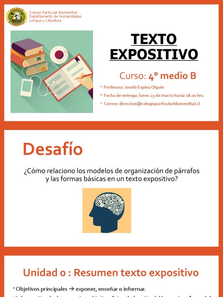 4°b Texto Expositivo | PDF | Información | Narración