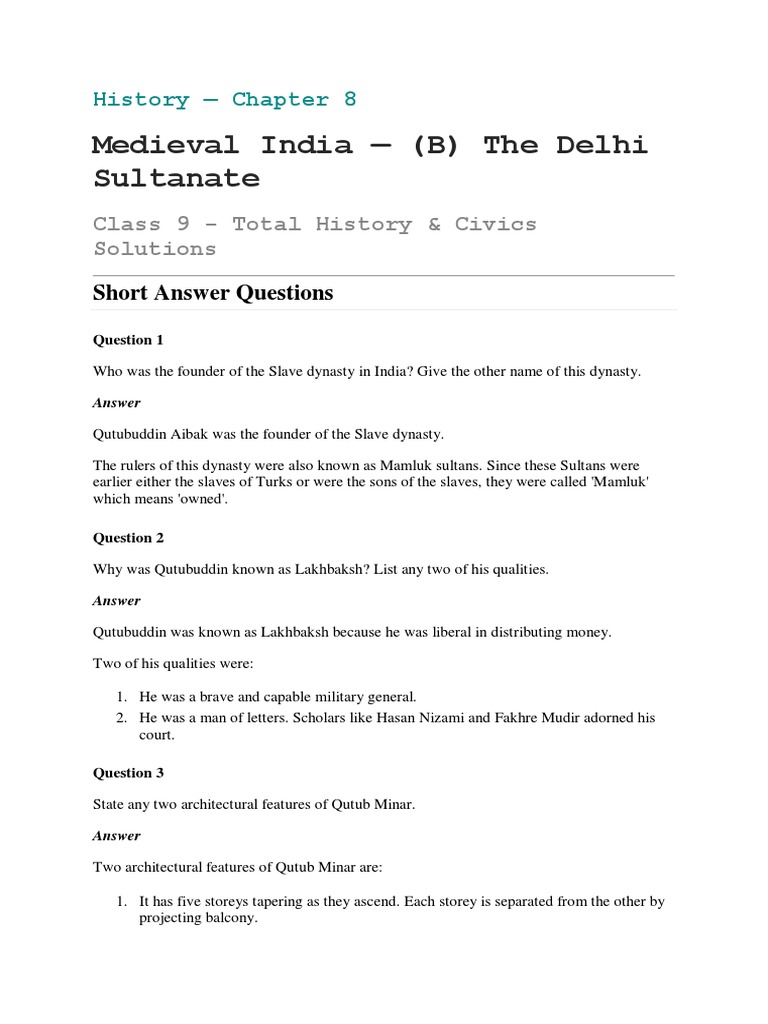 History - Chapter 8 | PDF