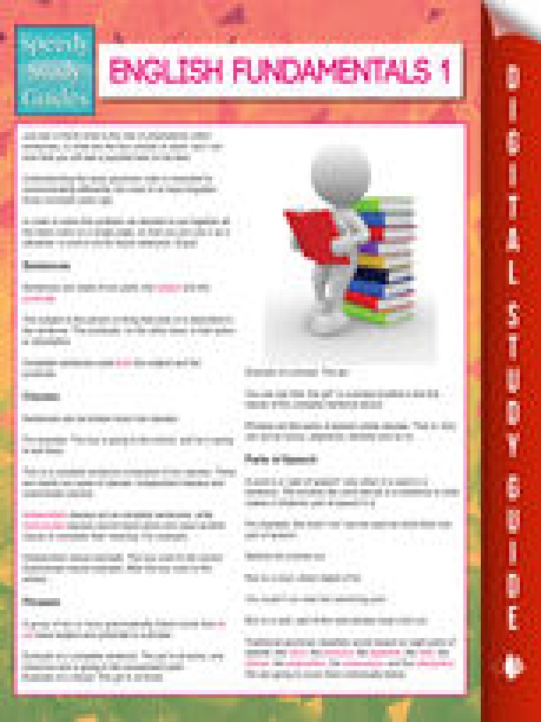 English Fundamentals 1 (Speedy Study Guides) (Speedy Publishing LLC) | PDF