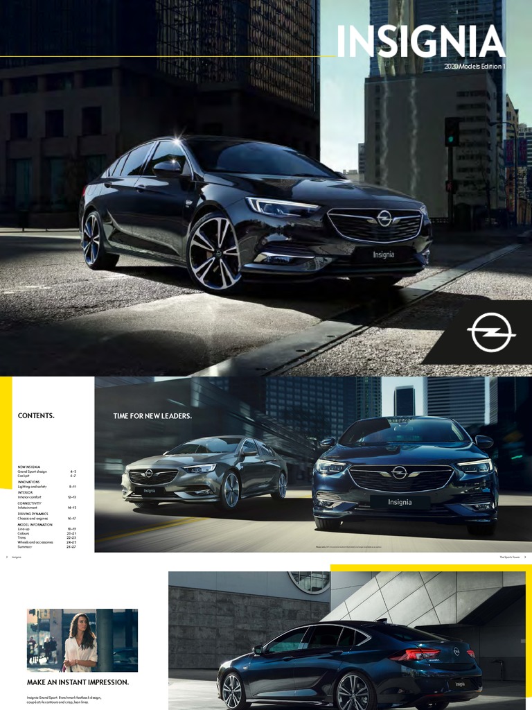 Opel Insignia Brochure Oct My 205 | PDF | Manufactured Goods | Land Vehicles