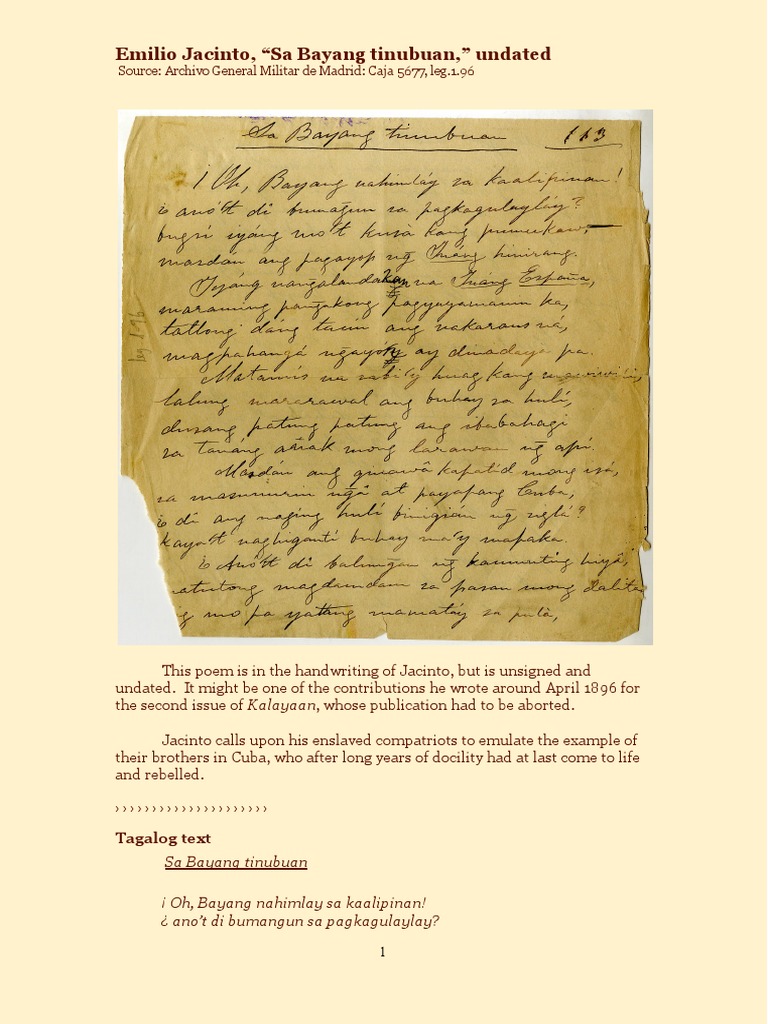 5 8 Ej Sa Bayang Tinubuan | PDF