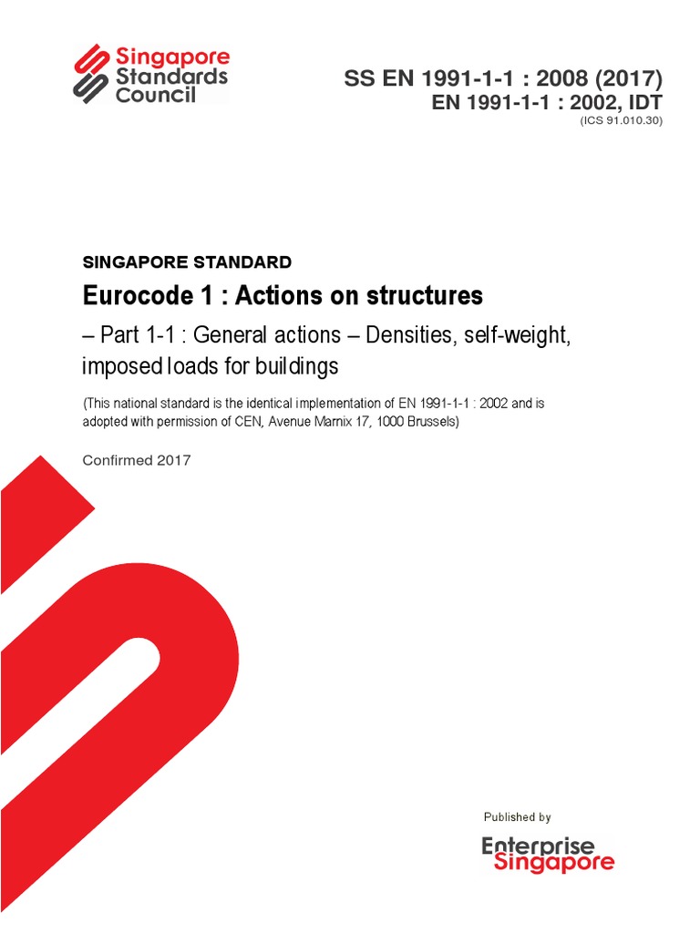 SS EN 1991-1-1-2008 (2017) - Preview | PDF | Civil Engineering ...